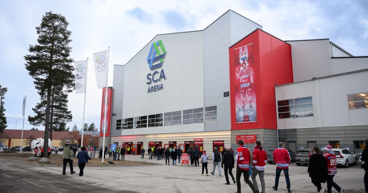 Minskad publikkapacitet i SCA Arena 2025 - SHL